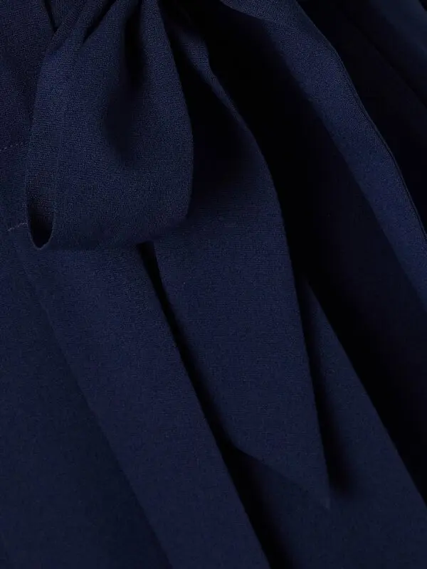 Proenza Schouler Belted Pleated Crepe Skirt
