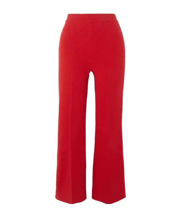 HIGH SPORT Stretch-cotton Flared Pants - No