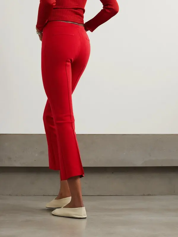 HIGH SPORT Stretch-cotton Flared Pants