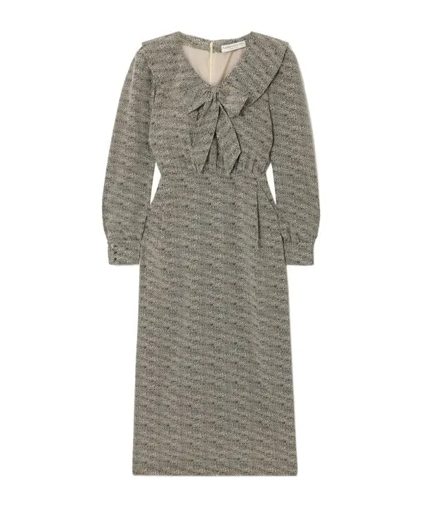 Alessandra Rich Silk-chiffon Midi Dress