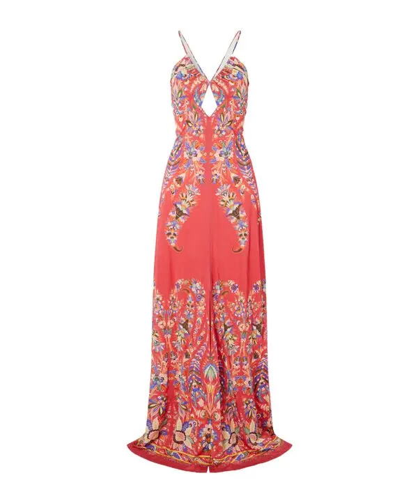 Etro Floral-print Crepe Maxi Dress