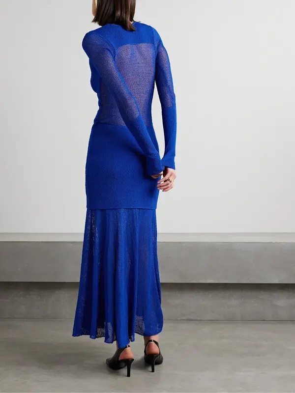 Proenza Schouler Layered Knitted Maxi Dress