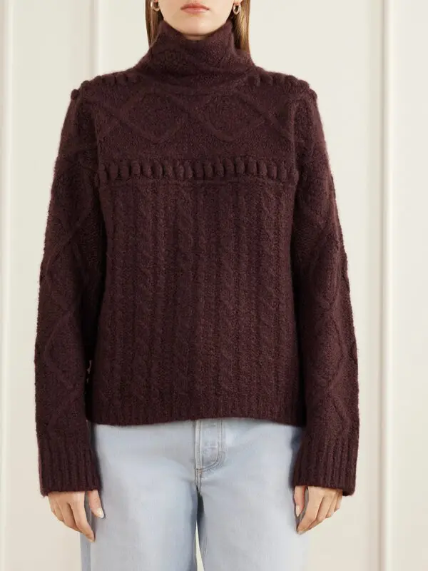 Guest In Residence Knitted Turtleneck Sweater