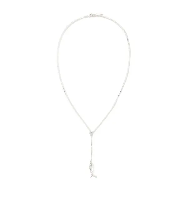 LOREN STEWART Pesca Sterling Silver And Aquamarine Necklace - No