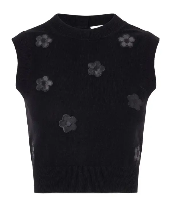 Cecilie Bahnsen Button-embellished Cashmere Vest