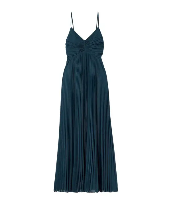 Diane Von Furstenberg Ima Plissé Recycled-crepe Maxi Dress - No