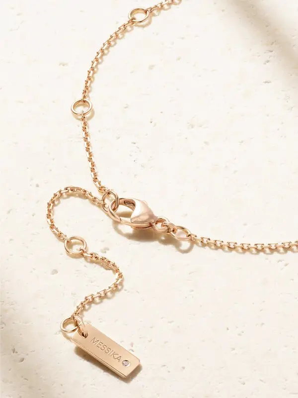 Messika 18-karat Rose Gold Diamond Necklace