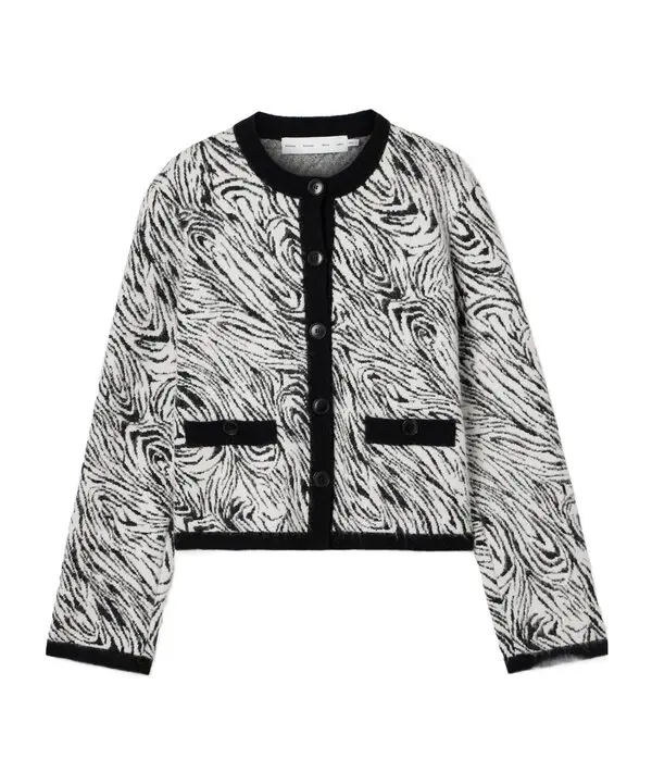 Proenza Schouler Brushed Jacquard-knit Cardigan - No