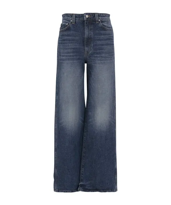 Khaite Wide-leg Whiskered Jeans
