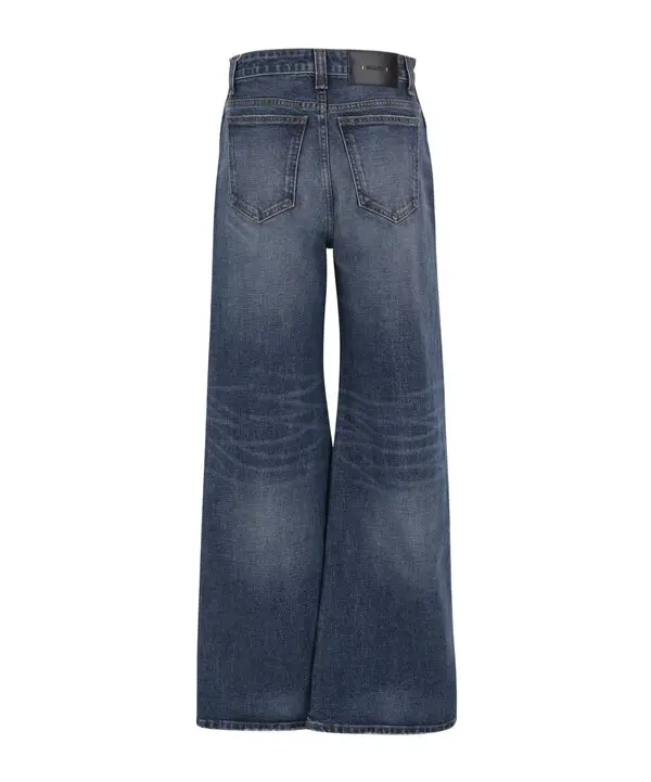 Khaite Wide-leg Whiskered Jeans
