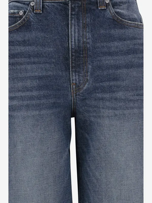 Khaite Wide-leg Whiskered Jeans