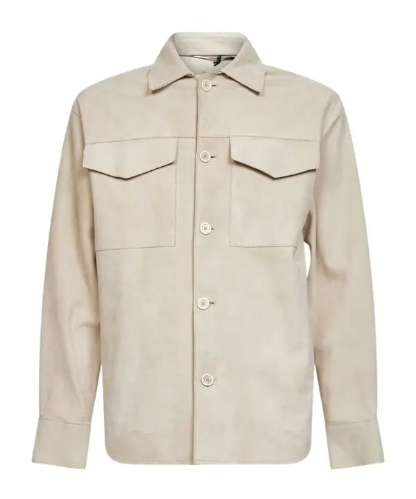 LARDINI Buttoned Chest-pockets Shirt