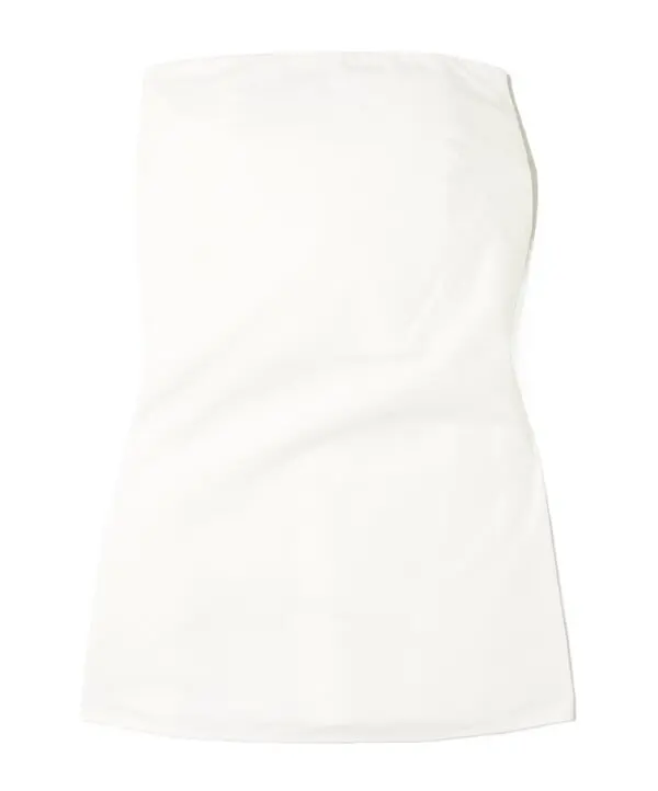 RÓHE Peplum Cotton-poplin Bustier Top