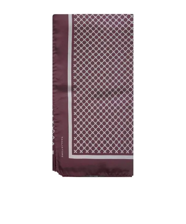 Tagliatore Patterned Silk Scarf