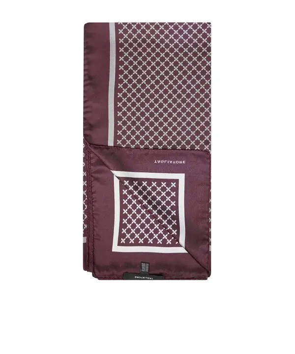 Tagliatore Geometric Logo Print Scarf - No