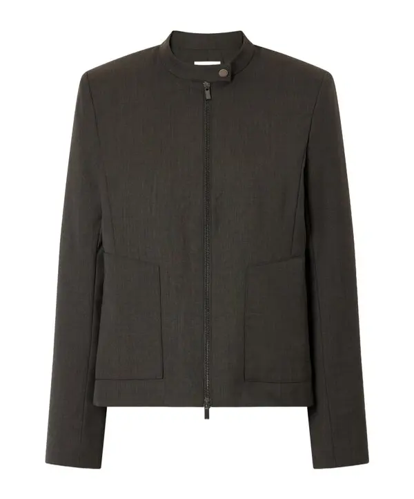 ST. AGNI Moto Wool-blend Jacket
