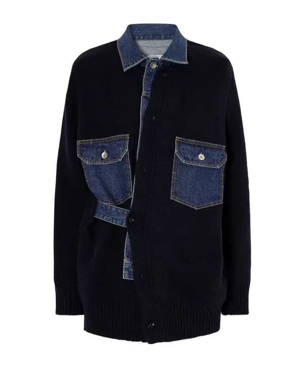 Sacai Wool Knit Cardigan