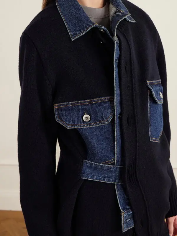 Sacai Wool Knit Cardigan