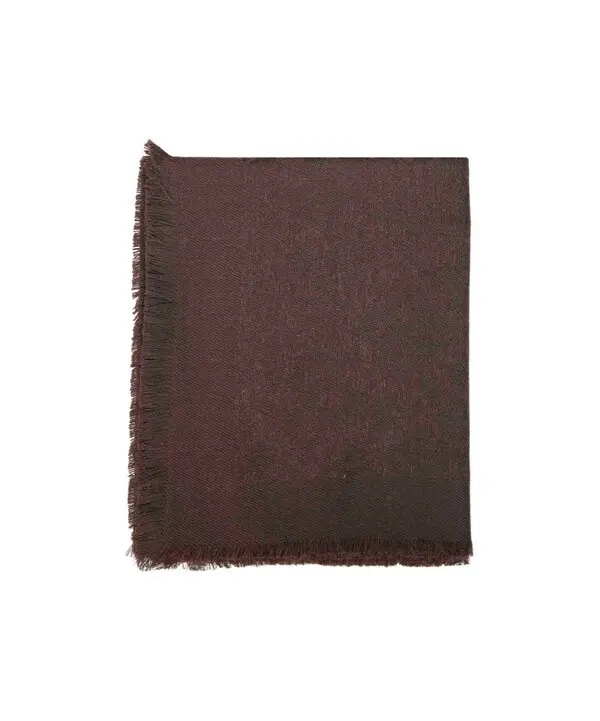Tagliatore Jacquard Fringed Scarf - No