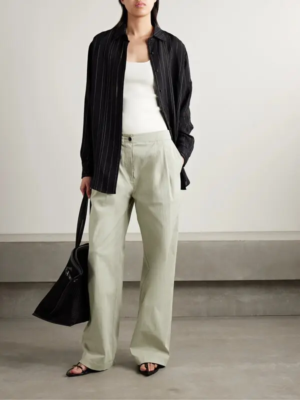 Proenza Schouler Cotton-blend Wide-leg Pants