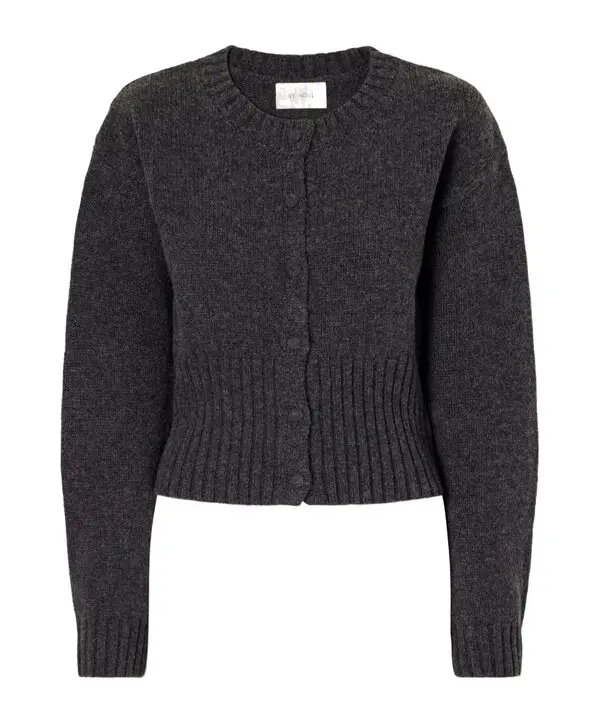 ST. AGNI Cropped Wool Cardigan