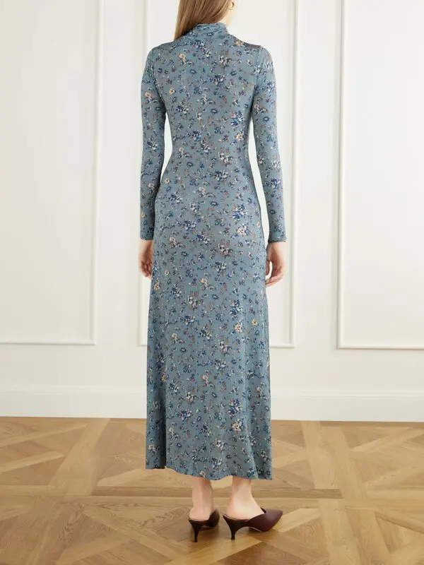 Ulla Johnson Floral-print Stretch-jersey Midi Dress