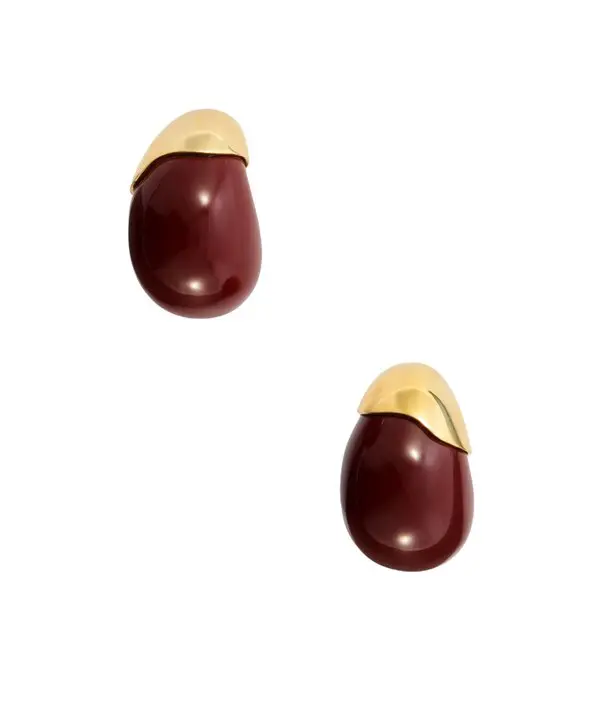 LIZZIE FORTUNATO Toro Gold-plated Enamel Earrings - No