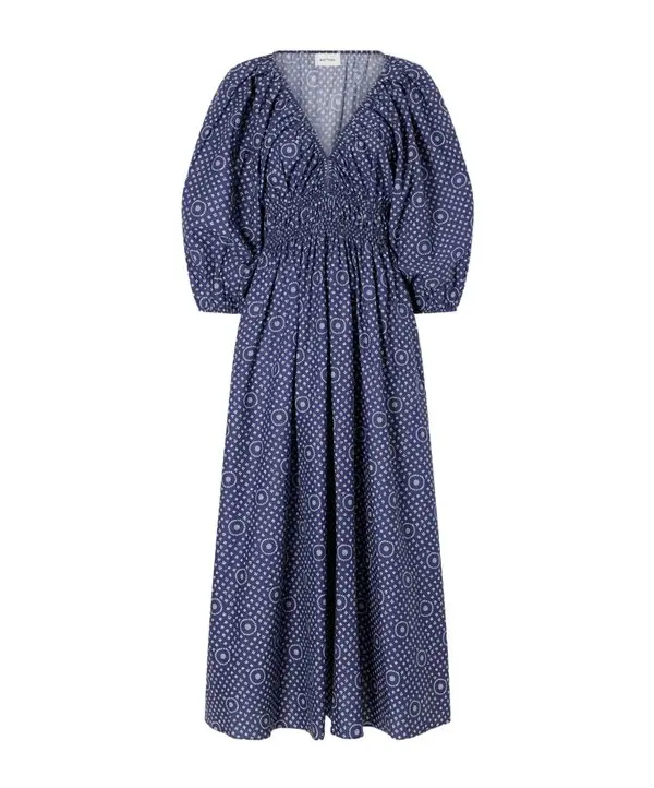Matteau Printed Organic Cotton Midi Dress