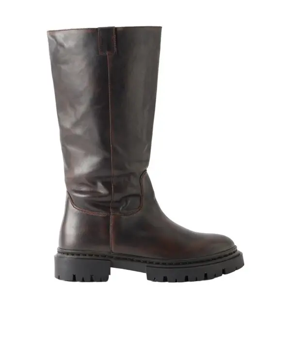 Staud Emmett Leather Knee Boots