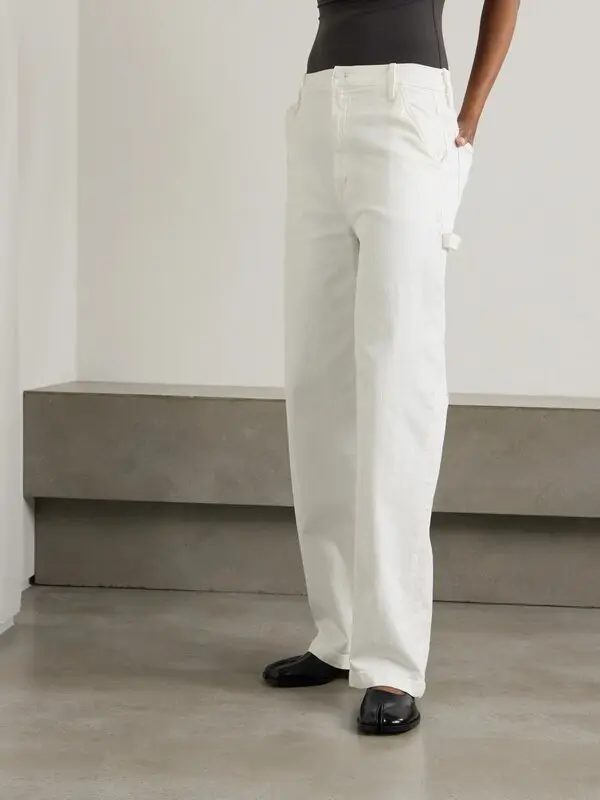 MOTHER High-rise Straight-leg Jeans