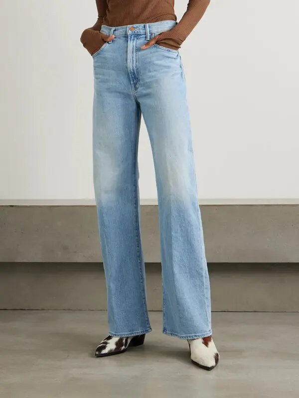 MOTHER High-rise Wide-leg Jeans