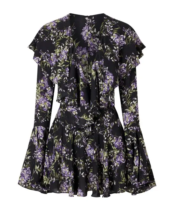 Norma Kamali Printed Mini Skirt - No