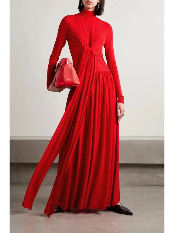 Proenza Schouler Wrap-effect Jersey Maxi Dress