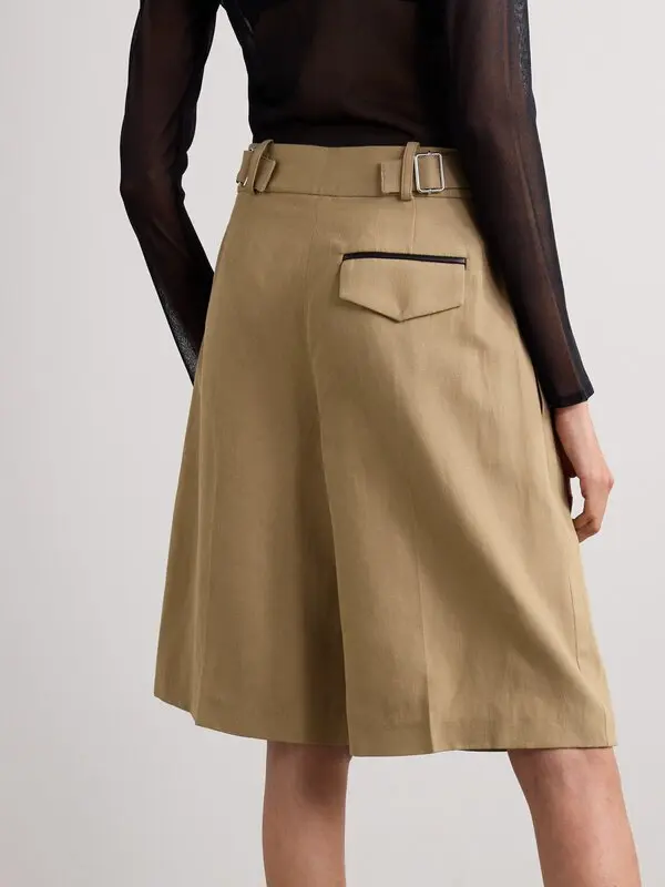 Proenza Schouler Cotton And Linen-blend Twill Shorts