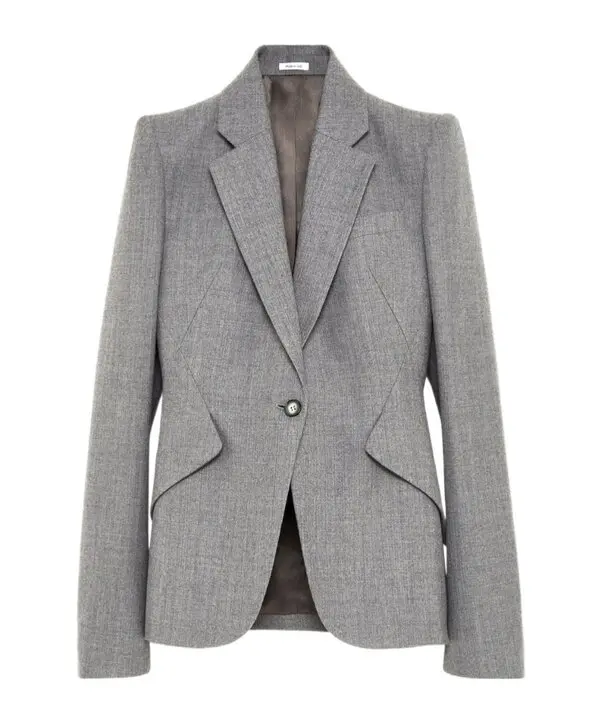 Alexander McQueen Wool Pinstripe Single-breasted Jacket