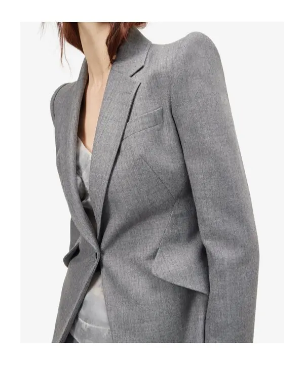 Alexander McQueen Wool Pinstripe Single-breasted Jacket