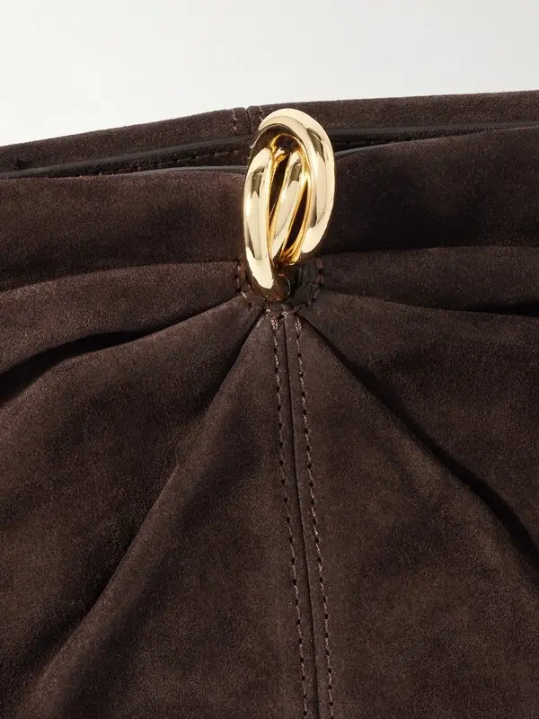 LOEFFLER RANDALL Gathered Suede Clutch