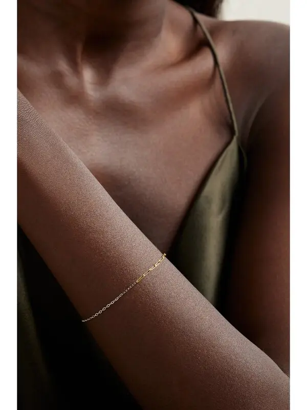 Yvonne Léon 18-karat White And Gold Bracelet