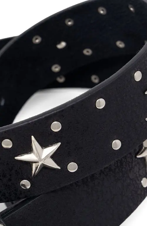 Mnml Star Stud Leather Belt