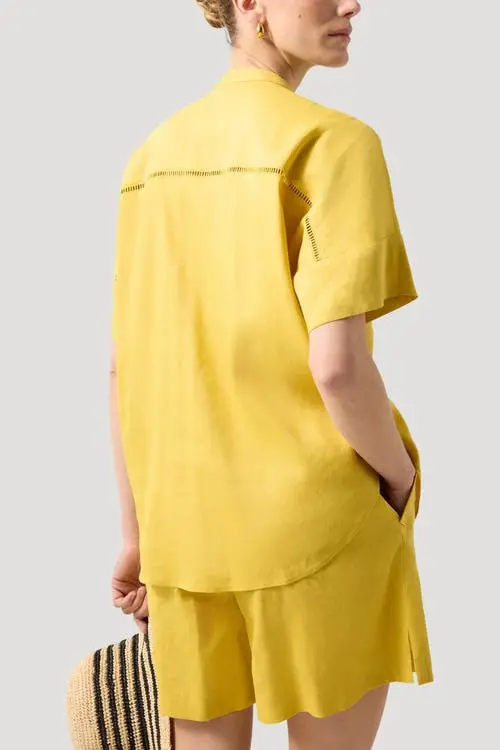 Bogner Cheryl Linen Blend Blouse