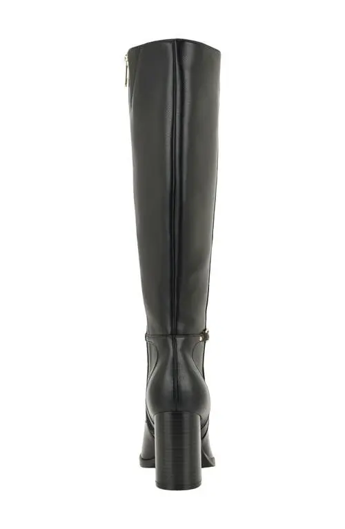 Tommy Hilfiger Umbra Knee High Faux Leather Boot - Black