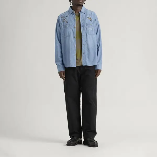 HUMAN MADE Embroidered Chambray Shirt