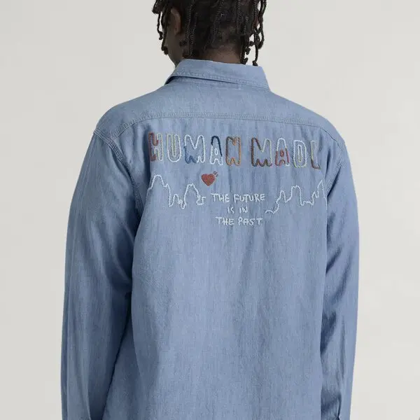 HUMAN MADE Embroidered Chambray Shirt