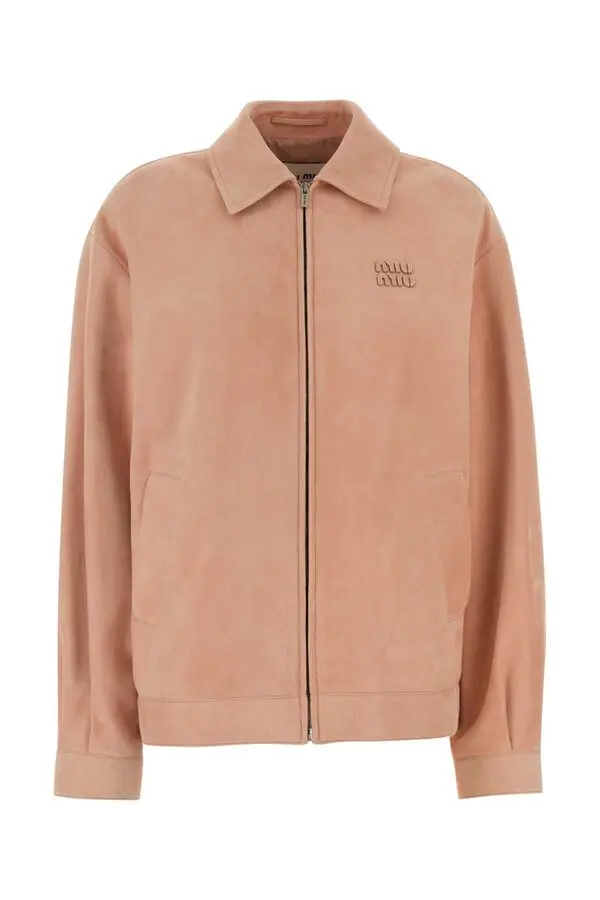 Miu Miu Suede Jacket - Pink