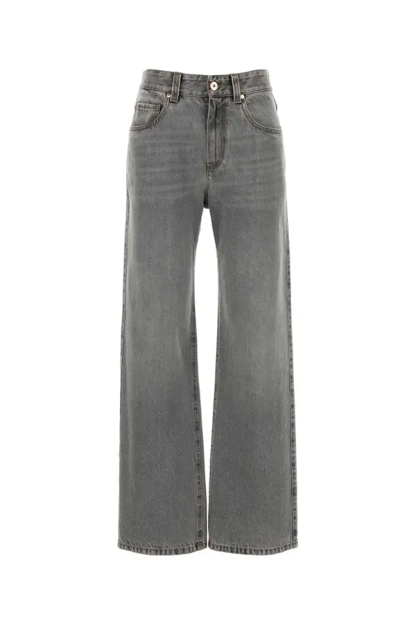Brunello Cucinelli Grey Denim Jeans - Gray