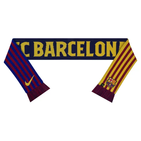 Nike Fc Barcelona Soccer Scarf - Blue