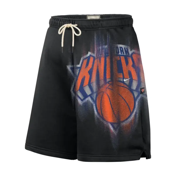 Nike New York Knicks Standard Issue Fleece Basketball Shorts - Black