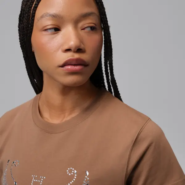 JORDAN Brooklyn X Howard University Graphic Girlfriend T-shirt - Brown