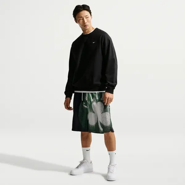 Nike Boston Celtics Standard Issue Fleece Basketball Shorts - Black