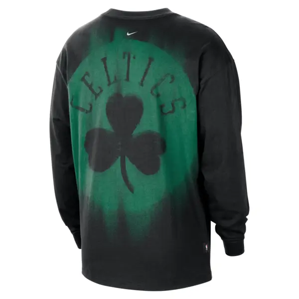 Nike Boston Celtics Standard Issue Dri-fit Long-sleeve Basketball Top